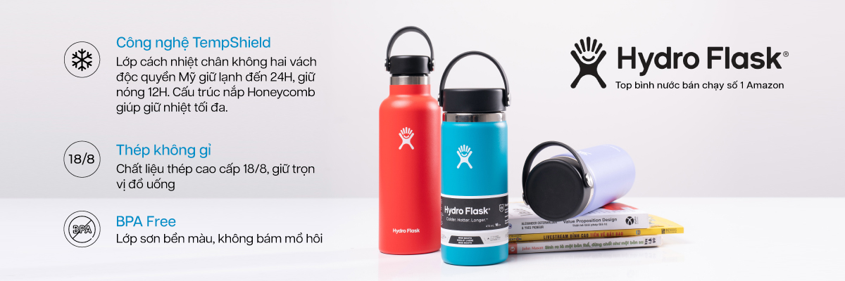 Hydro Flask - Thương hiệu bình giữ nhiệt bán chạy nhất tại USA
