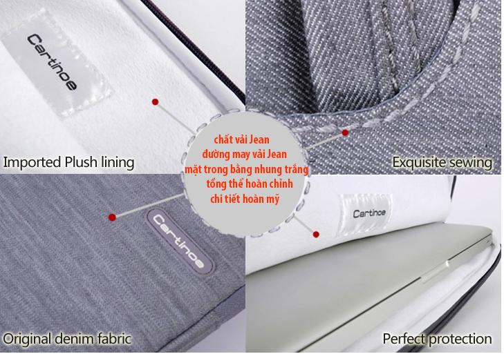 Túi Xách Cartinoe MIVIDA031 Jean 11.6" S Gray