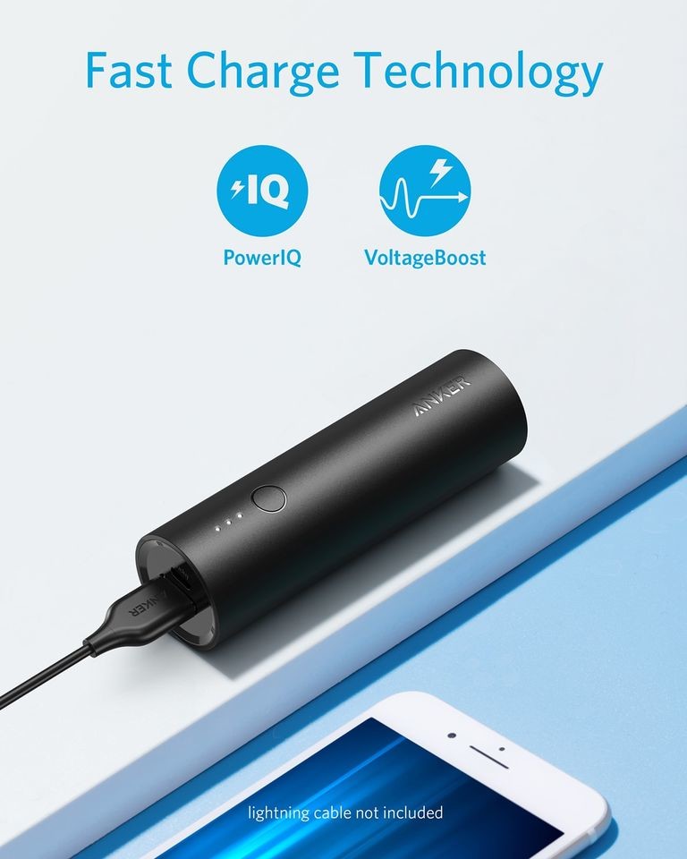 Phụ kiện du lịch Anker PowerCore 5000mAh Portable Charger S Black